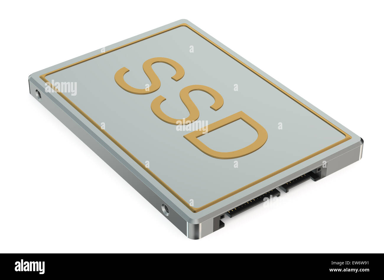Solid state drive SSD isolated on white background Stock Photo - Alamy