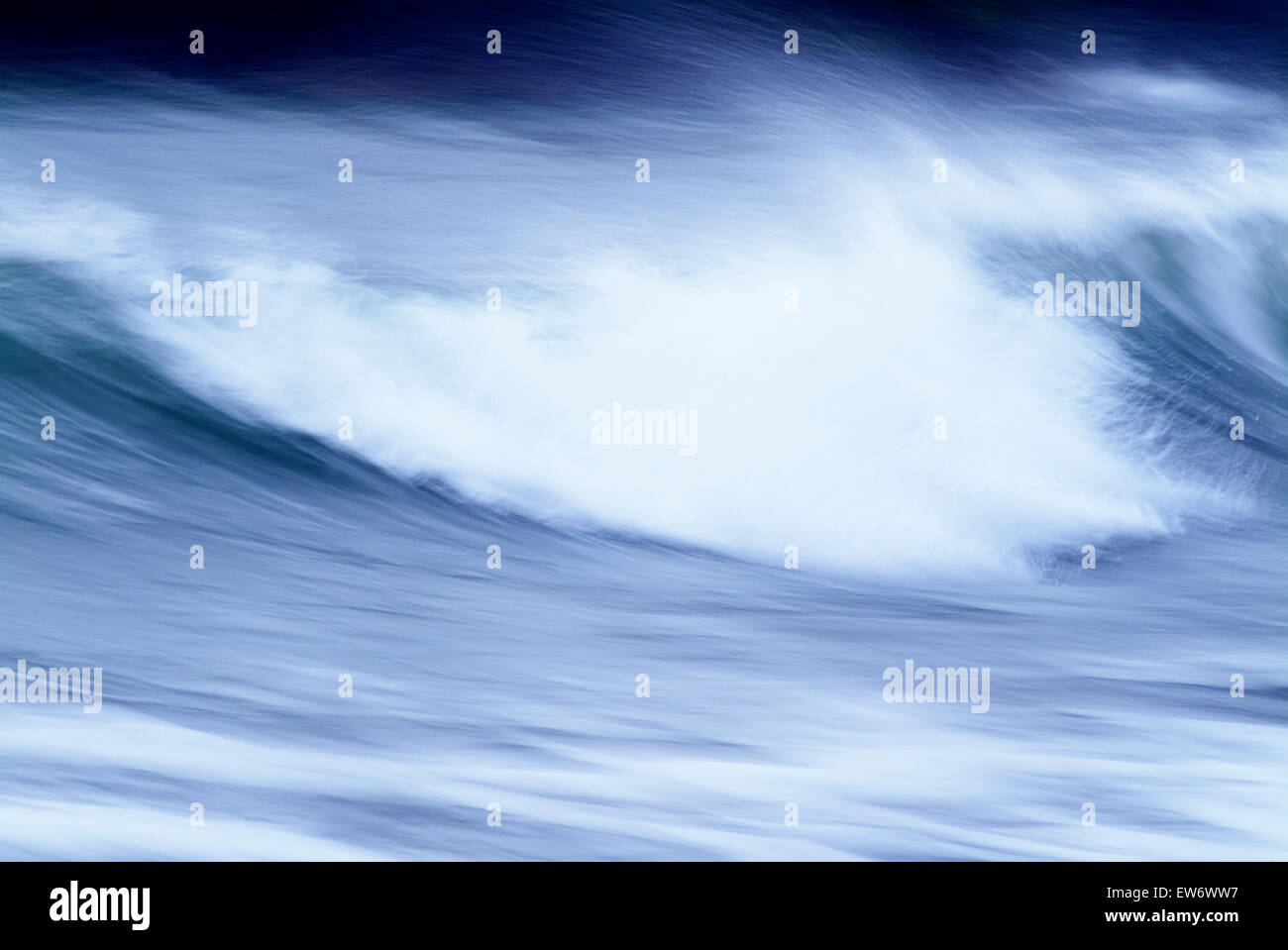 Movement of the waves on the beach Stock Photo - Alamy