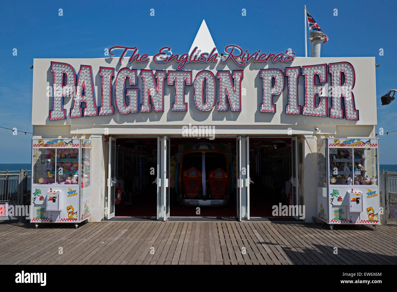 The English Riviera's Paignton Pier in Devon Stock Photo - Alamy