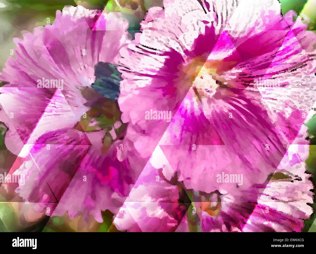 Garden painting impressionism Stock Vector Images - Alamy