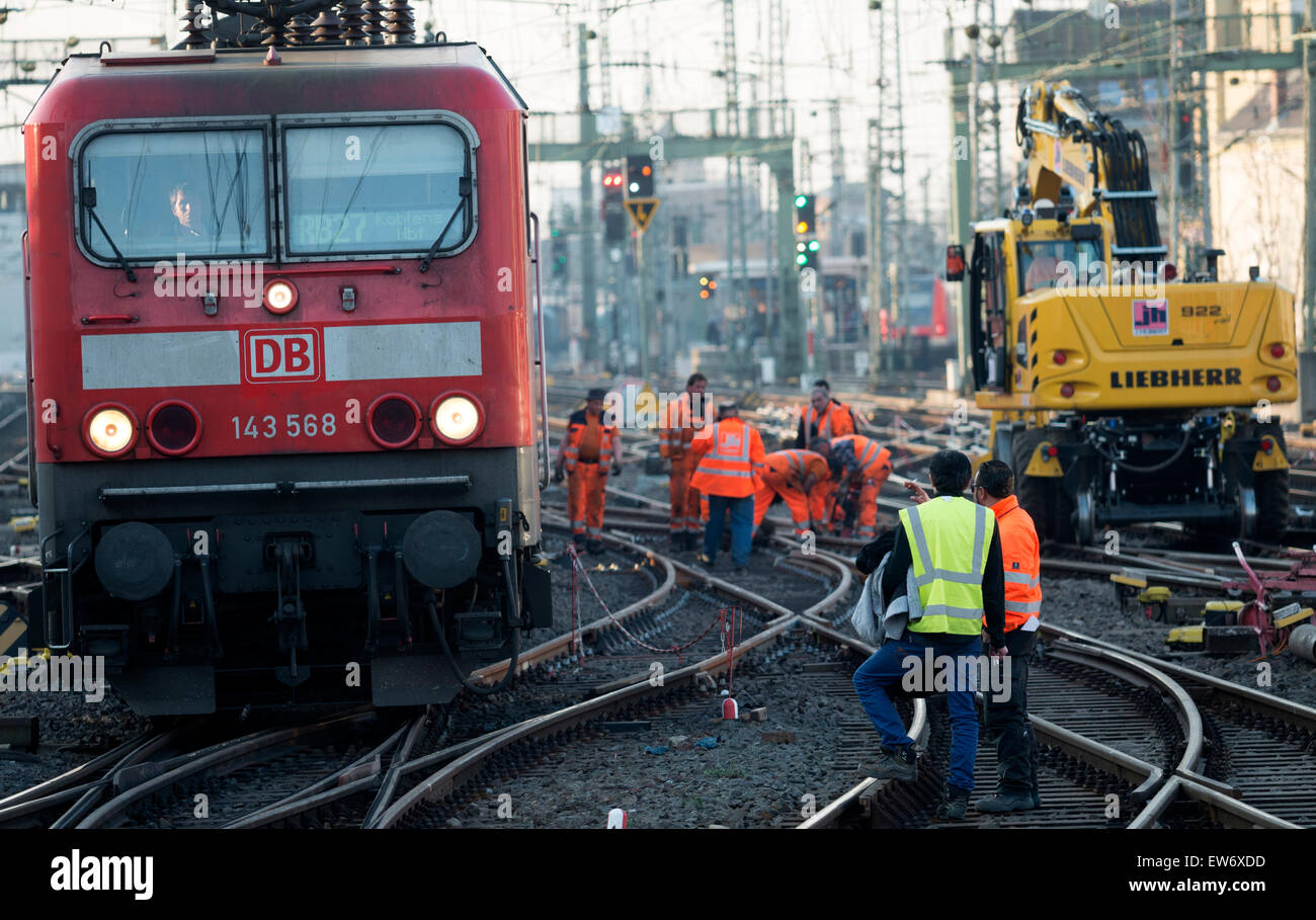 Railway track maintenance, Cologne, Germany Stock Photo - Alamy