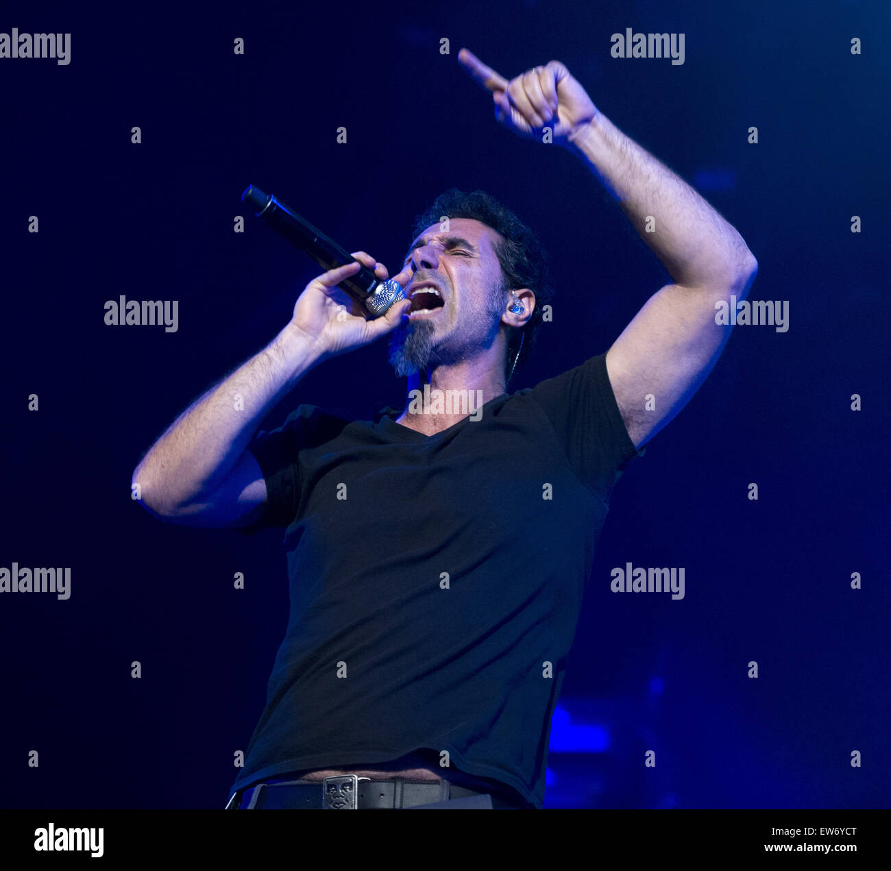 American hard rock band System of a Down (SOAD) perform at the Ziggo ...