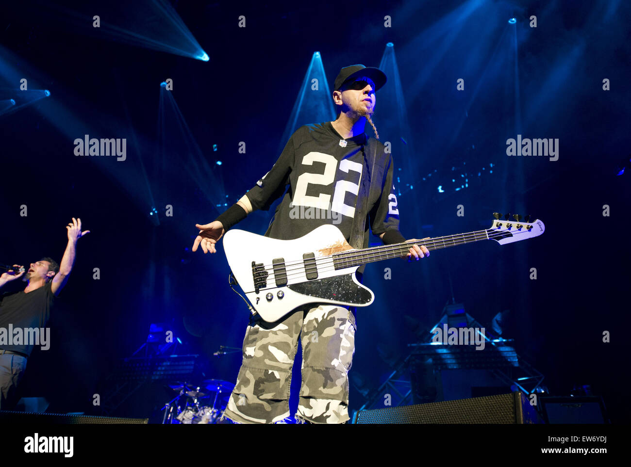 American hard rock band System of a Down (SOAD) perform at the Ziggo ...
