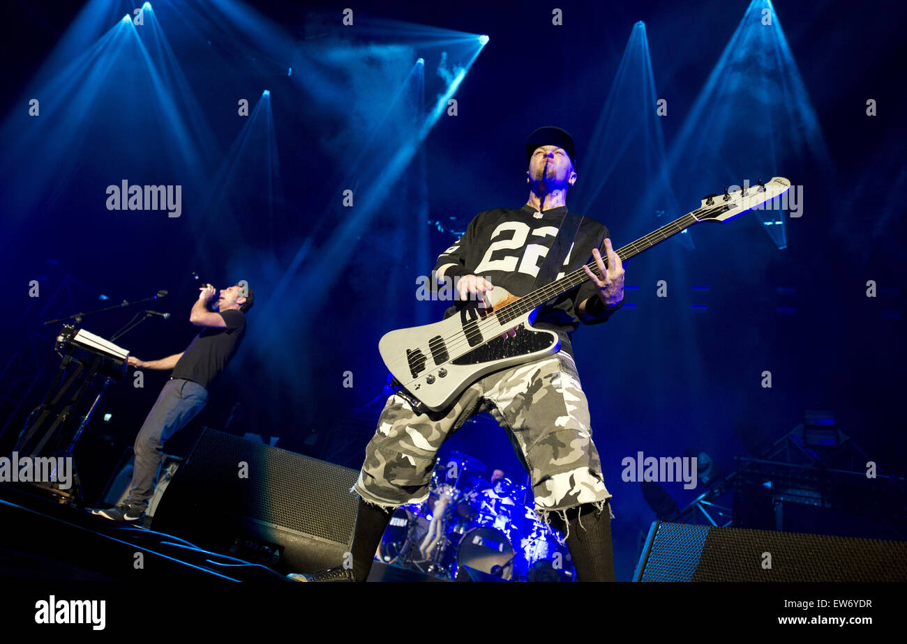 American hard rock band System of a Down (SOAD) perform at the Ziggo ...
