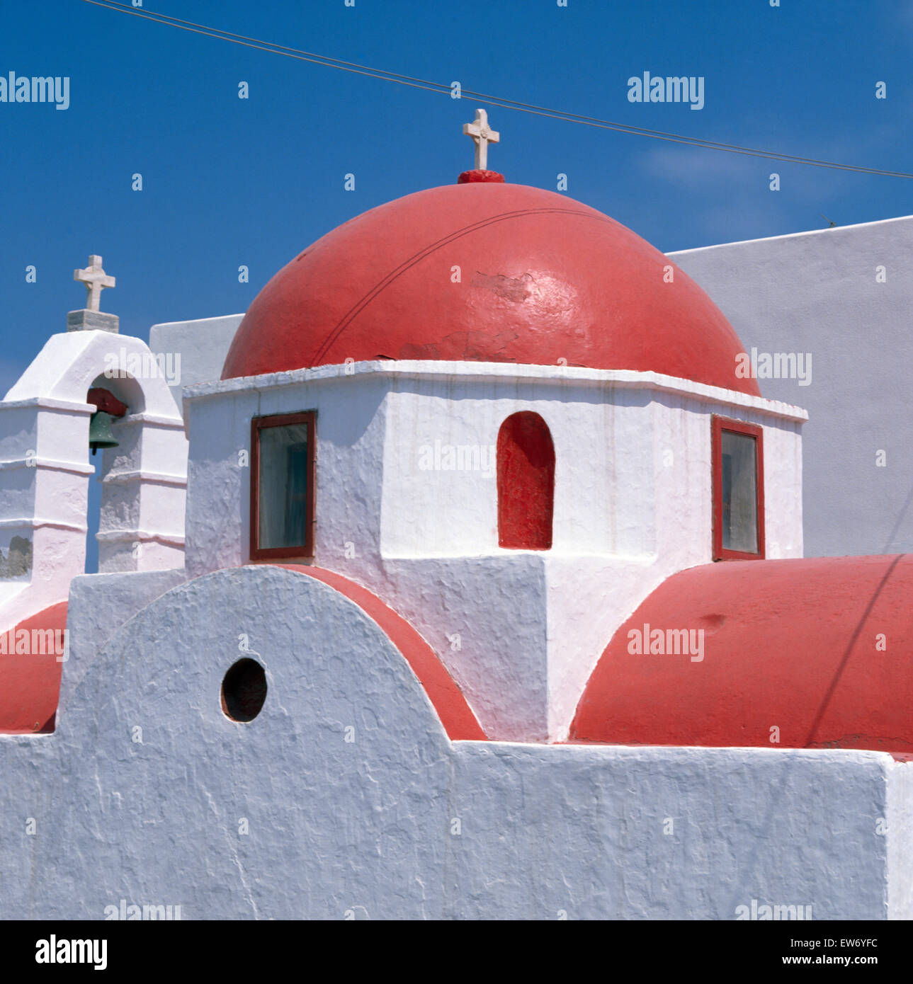 Greek white churches hi-res stock photography and images - Alamy