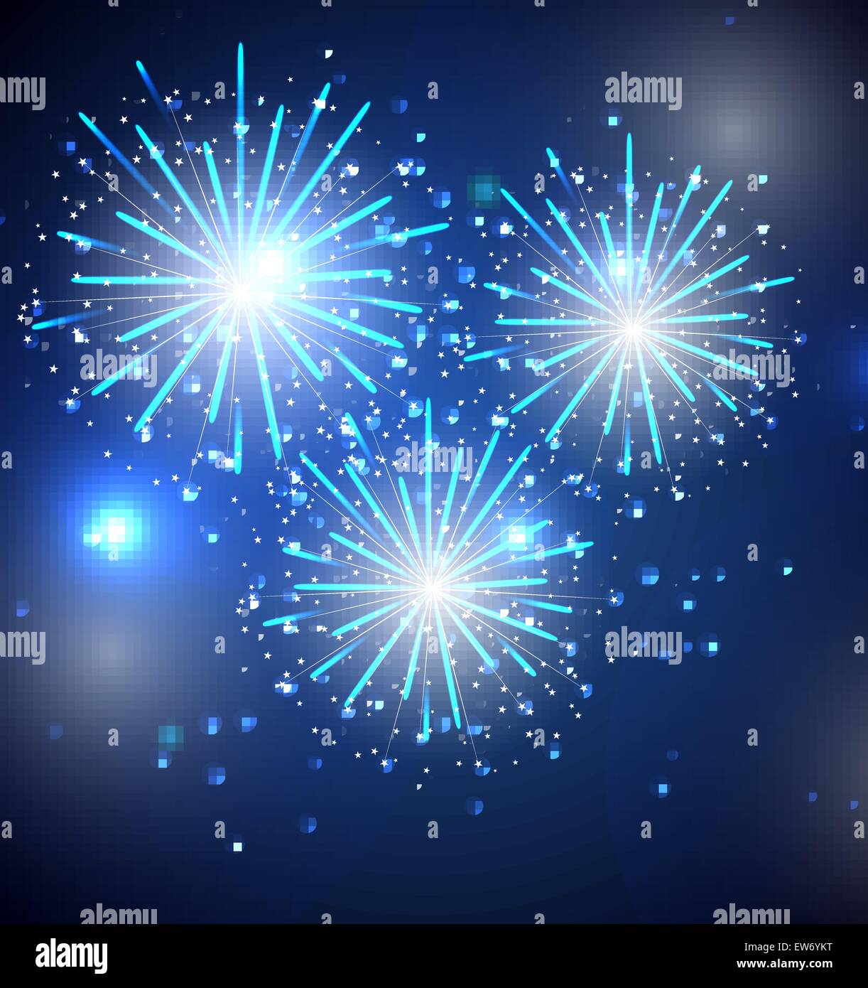 Glossy Fireworks Background Vector Illustration Stock Vector Image ...