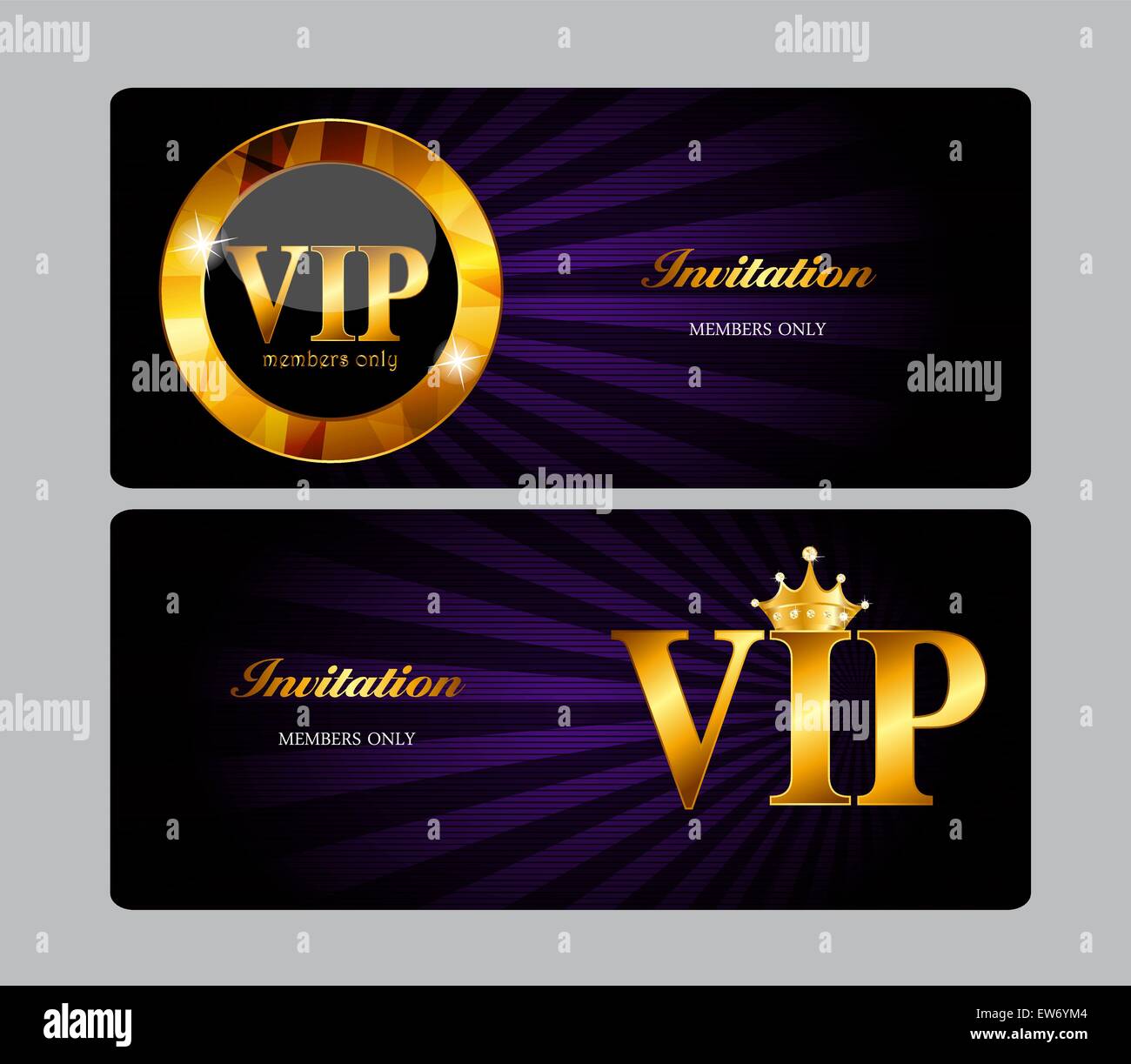 VIP Members Card Vector Illustration Stock Vector Image & Art - Alamy