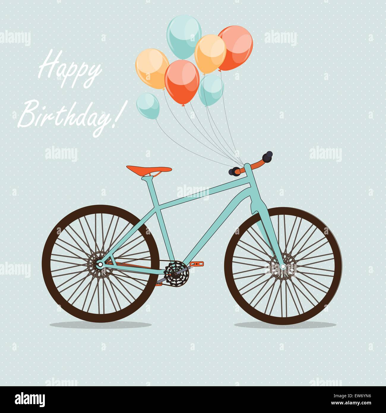 Retro Bicycle Background Vector Illustrator Stock Vector Image & Art ...