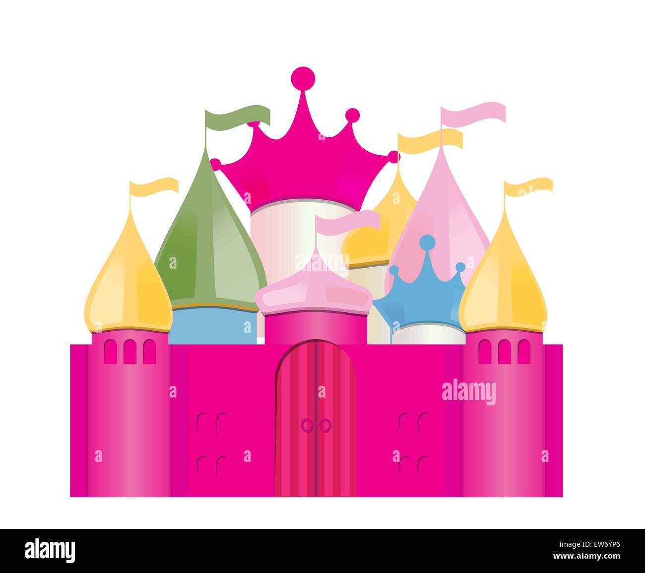 Fairytale Castle. Vector Illustration Stock Vector Image & Art - Alamy