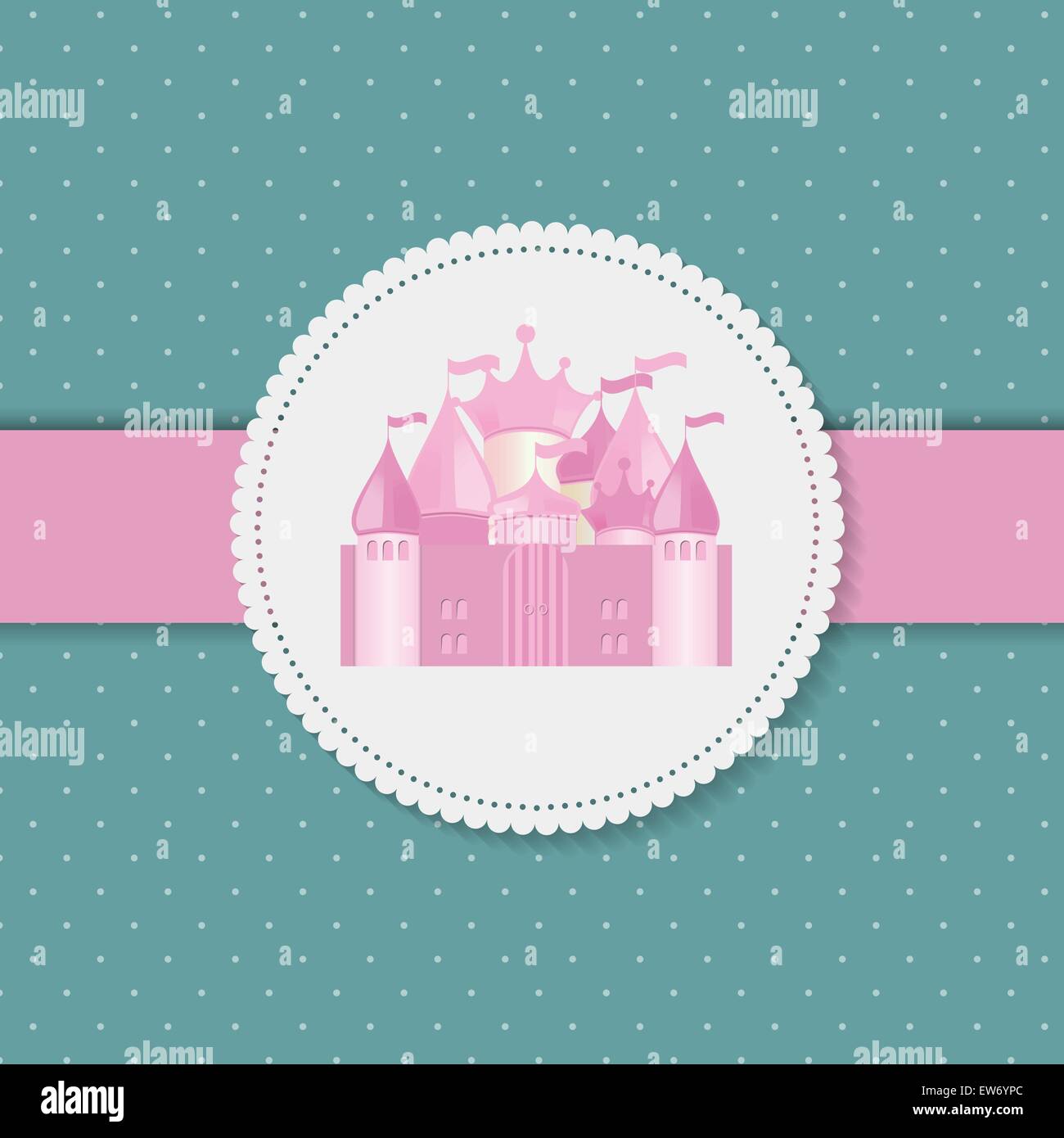 Castle art painting wallpaper Stock Vector Images - Alamy