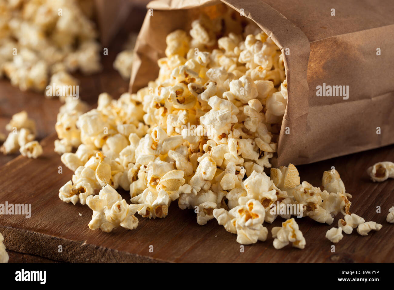 Homemade Kettle Corn Popcorn in a Bag Stock Photo - Alamy