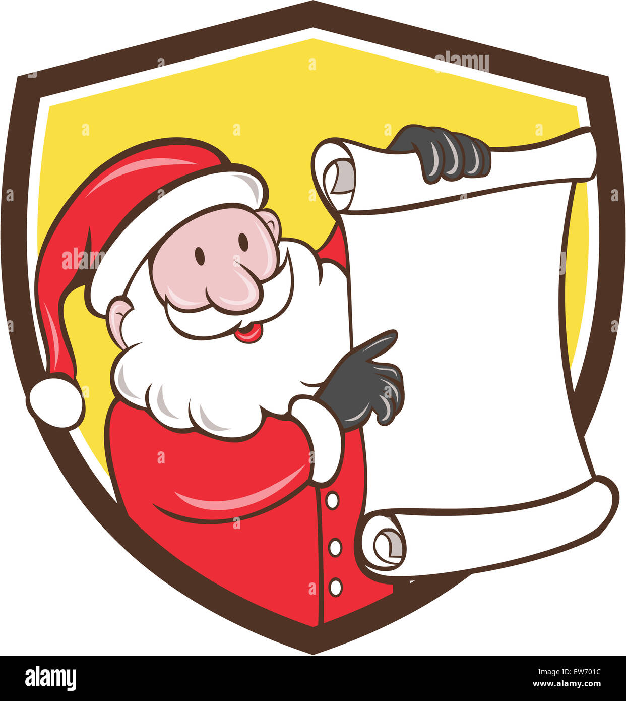 Illustration of santa claus saint nicholas father christmas smiling ...