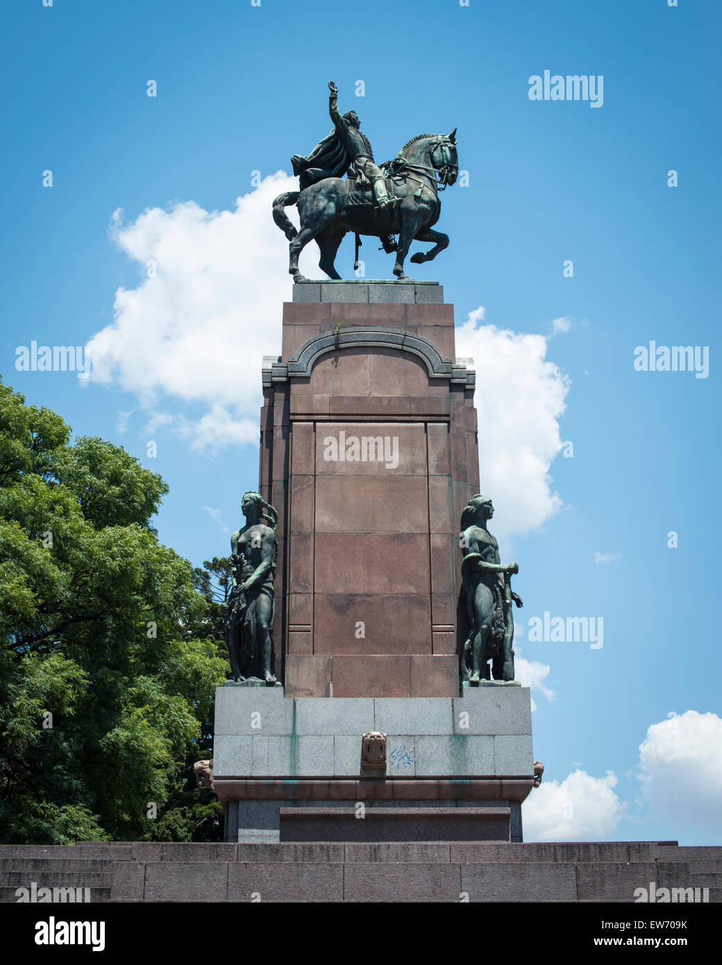 Statue of Brigadier General Carlos de Alvear, Buenos Aires Stock Photo ...