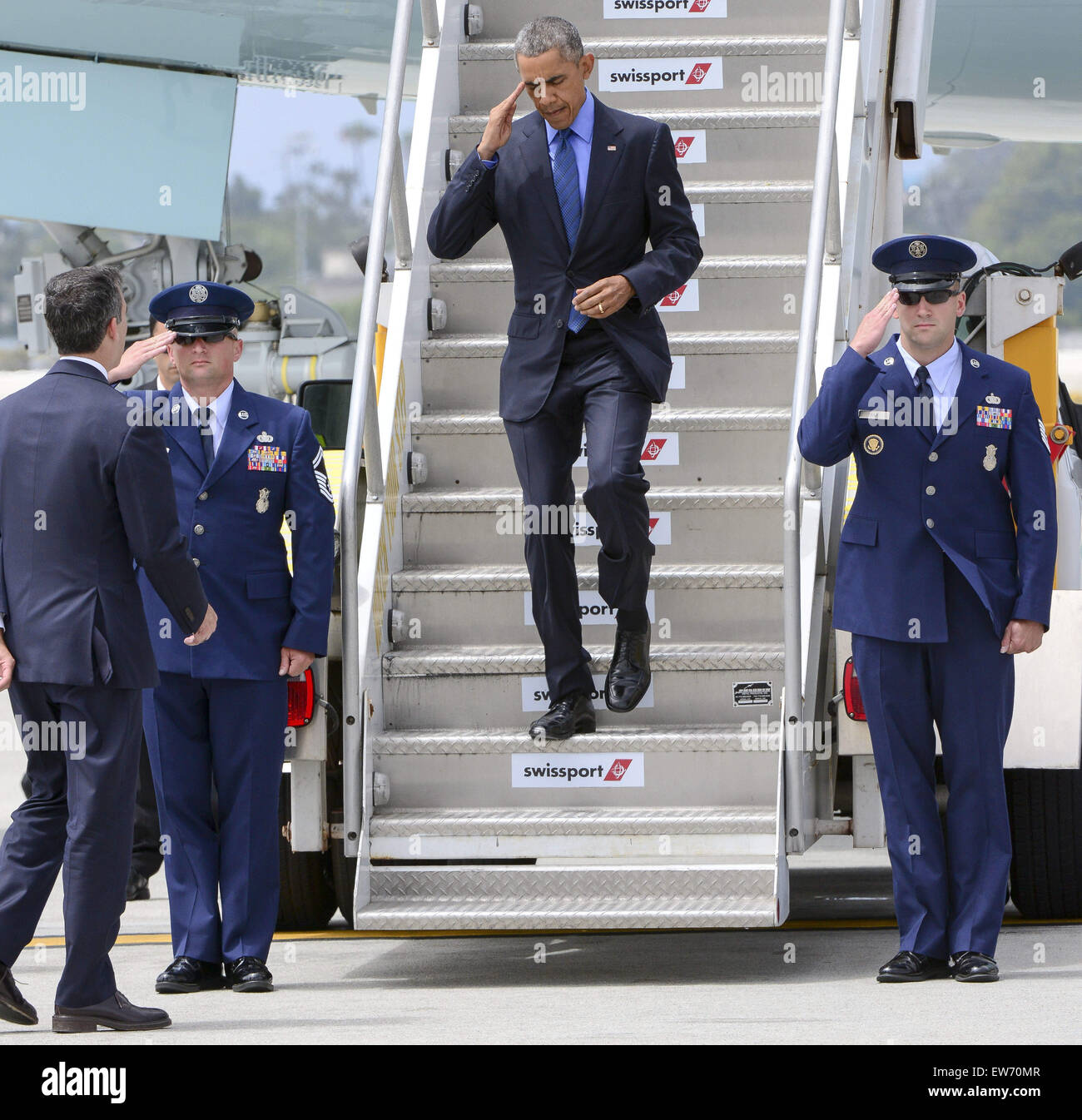 Los Angeles, California, USA. 18th June, 2015. President Barack Obama ...
