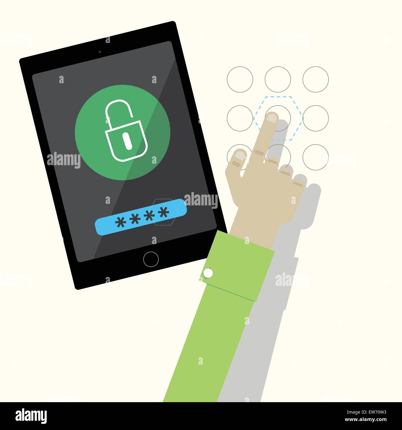 human hand infographic tablet Stock Vector Image & Art - Alamy