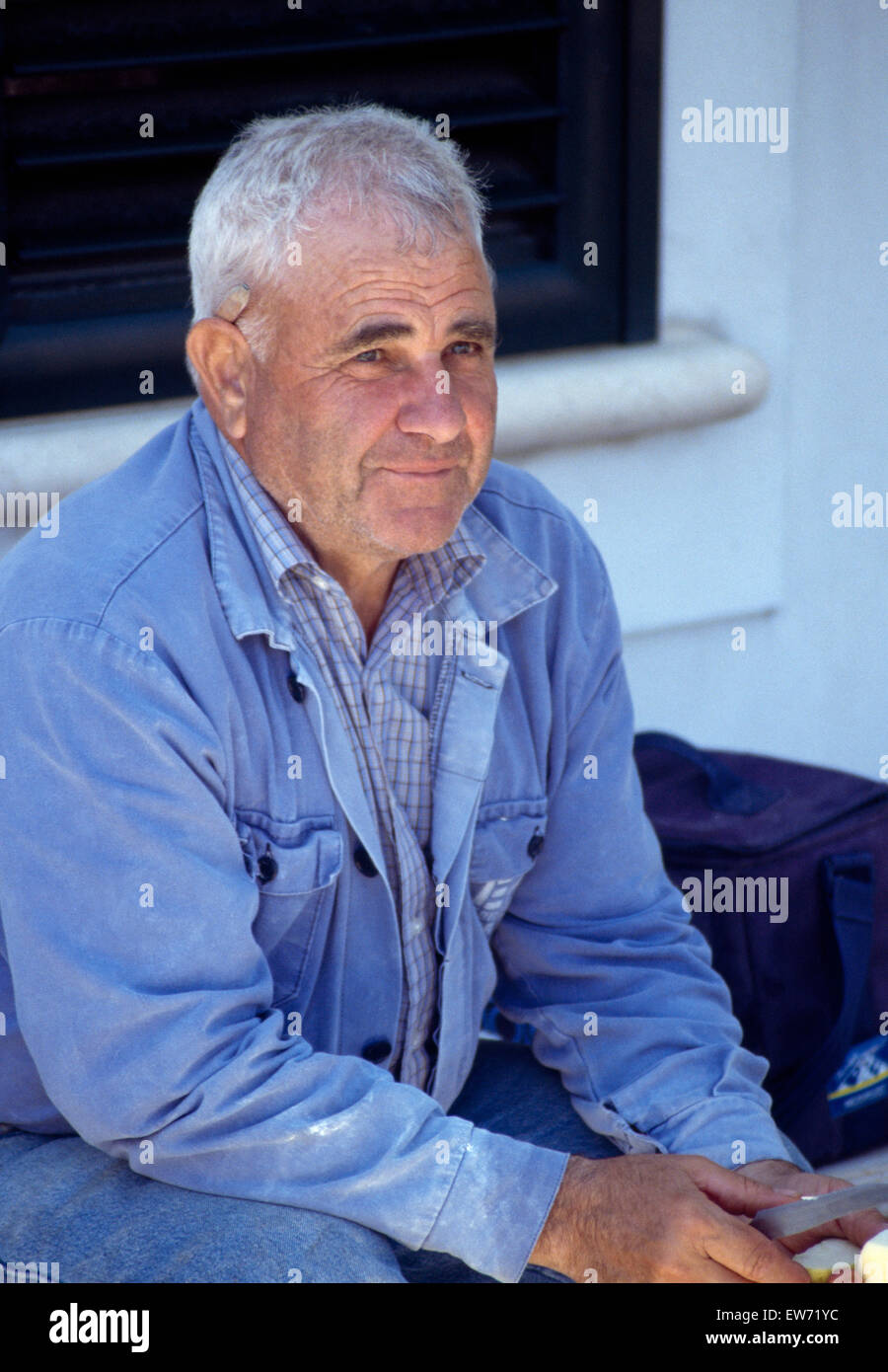 Portrait of an older Greek man FOR EDITORIAL USE ONLY Stock Photo - Alamy