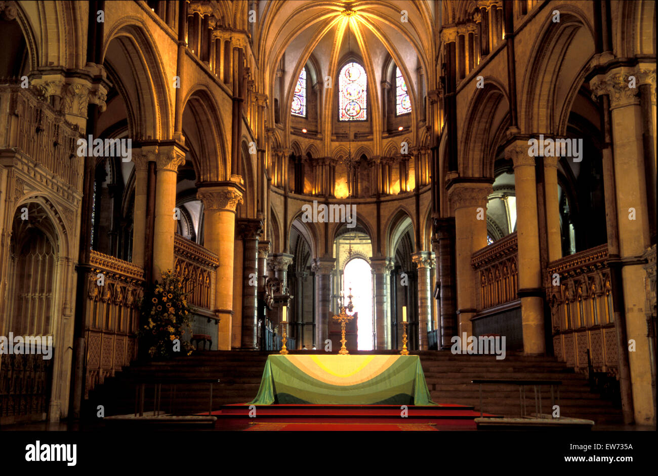Interior of Canterbury Cathedral in Kent, England Stock Photo - Alamy