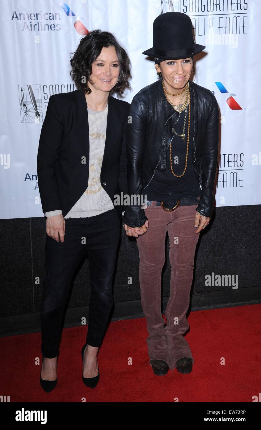 New York, NY, USA. 18th June, 2015. Sara Gilbert, Linda Perry at ...