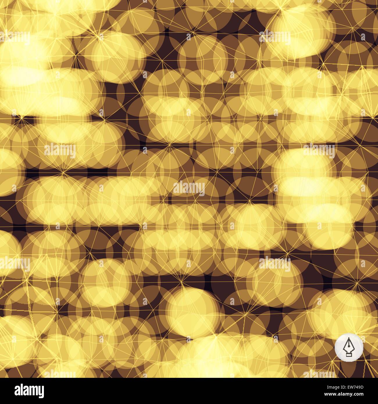 Abstract grid background. 3d technology vector illustration. Can be ...