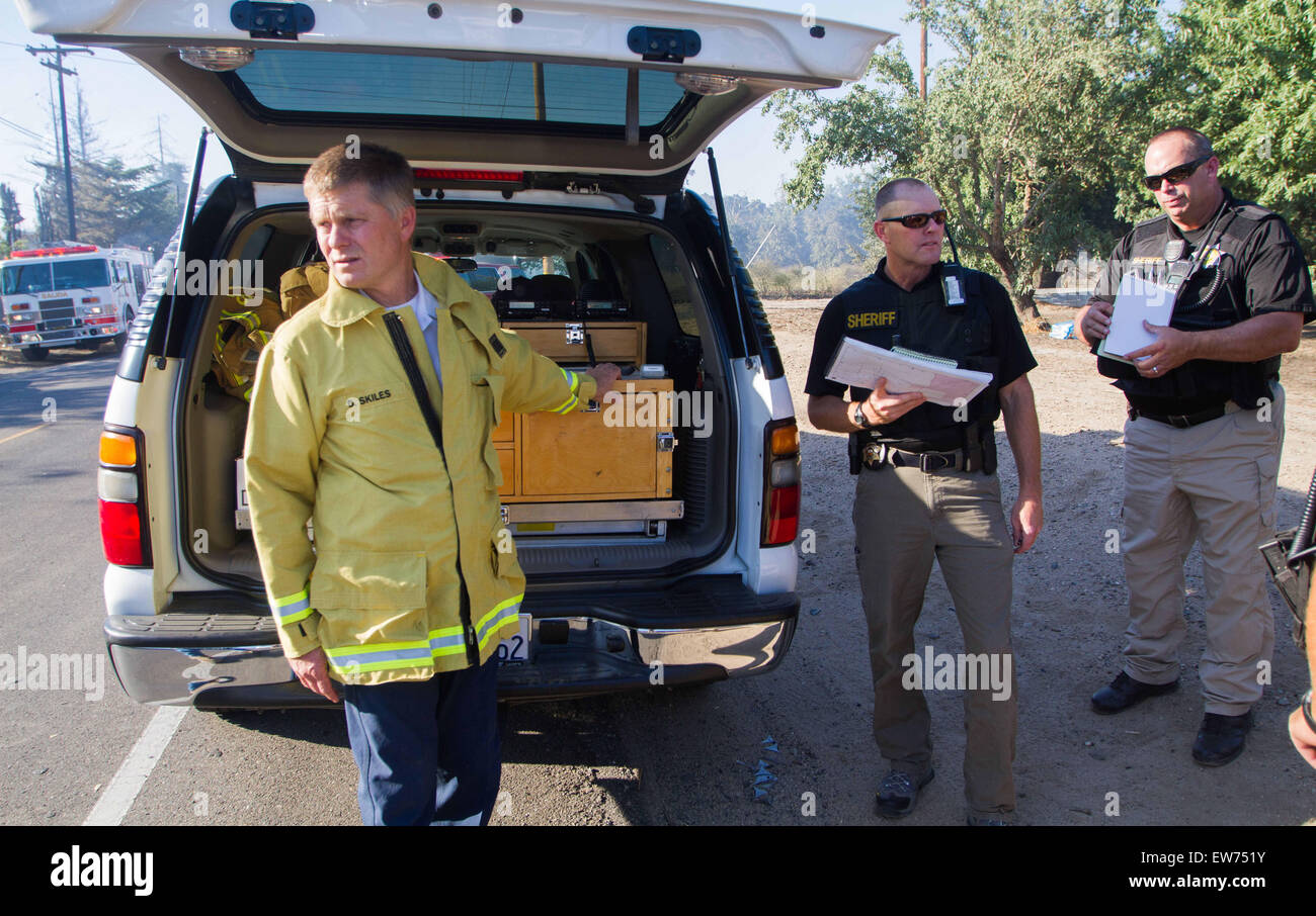 Modesto, California, USA. 18th June, 2015. Salida Fire Chief Dale ...