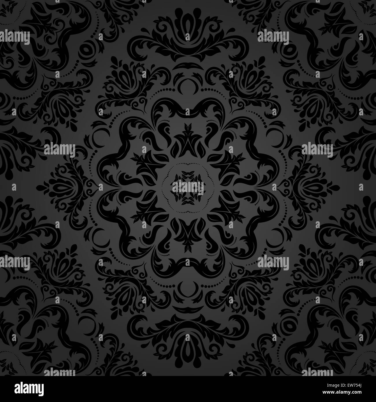 Black Victorian Wallpaper