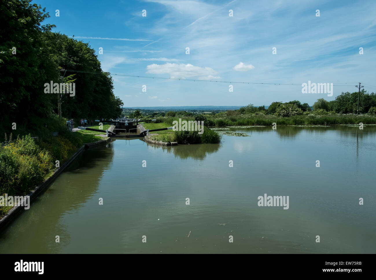 Caen Hill Locks, Devizes, UK Stock Photo - Alamy
