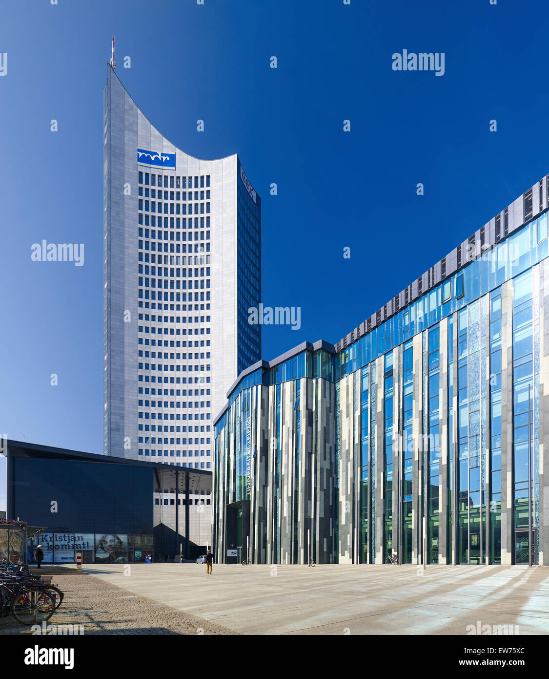 Augustusplatz with city tower hi-res stock photography and images - Alamy