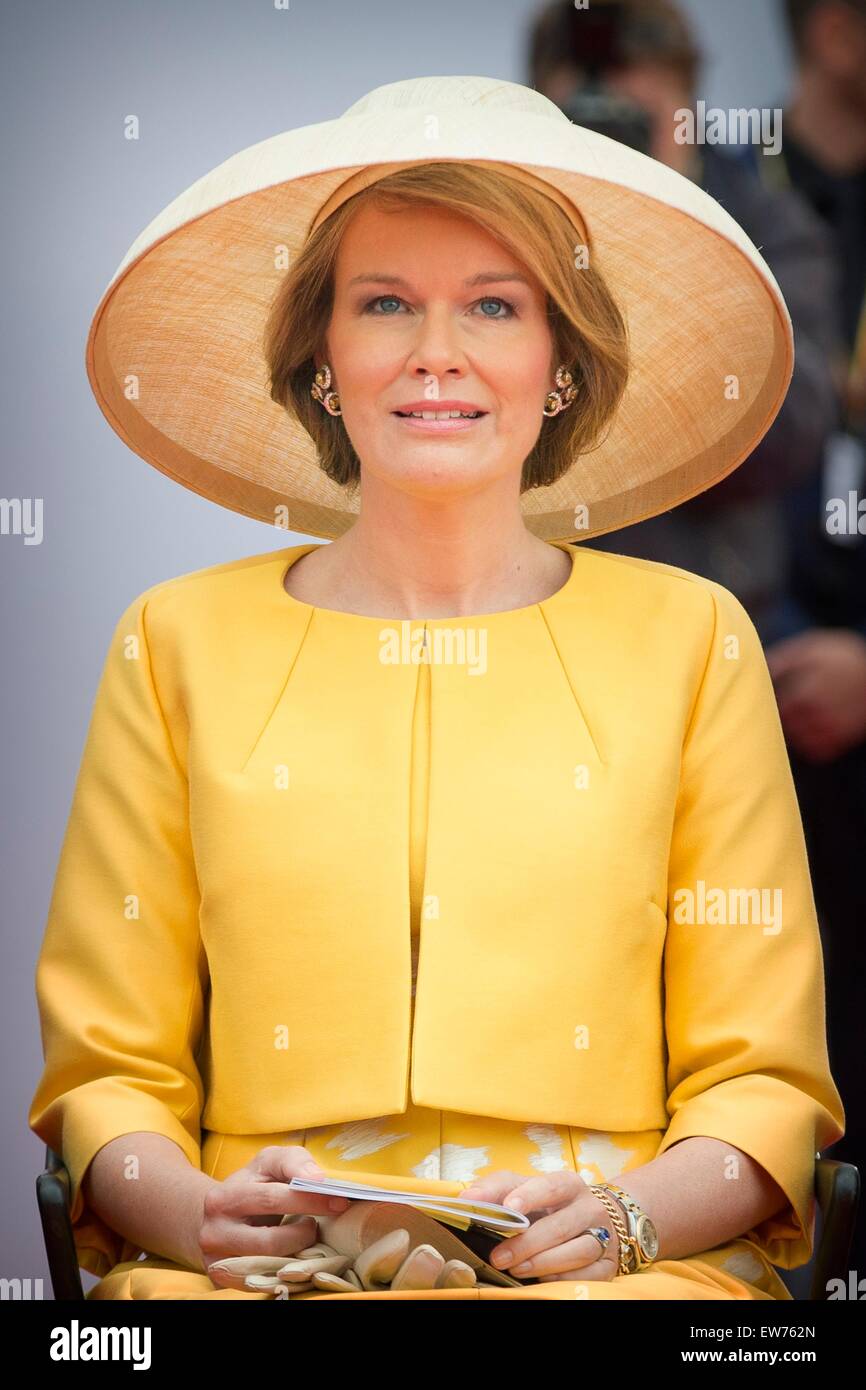 Queen Mathilde of Belgium during official celebration as part of the ...