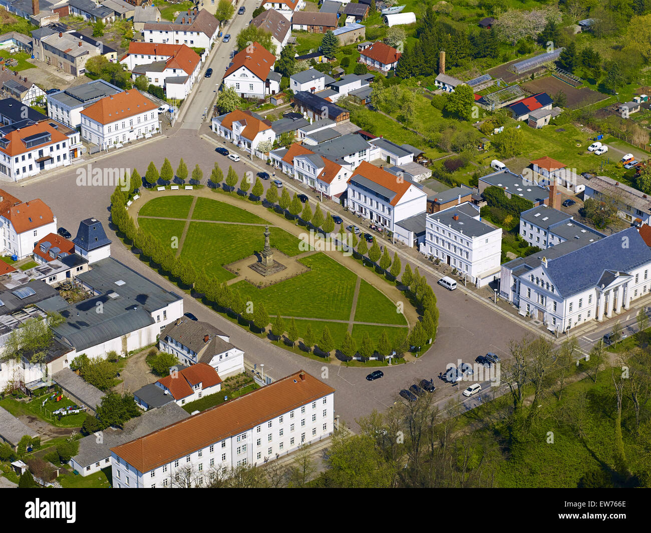 The marketplace in Putbus, Rügen Island, Germany Stock Photo - Alamy