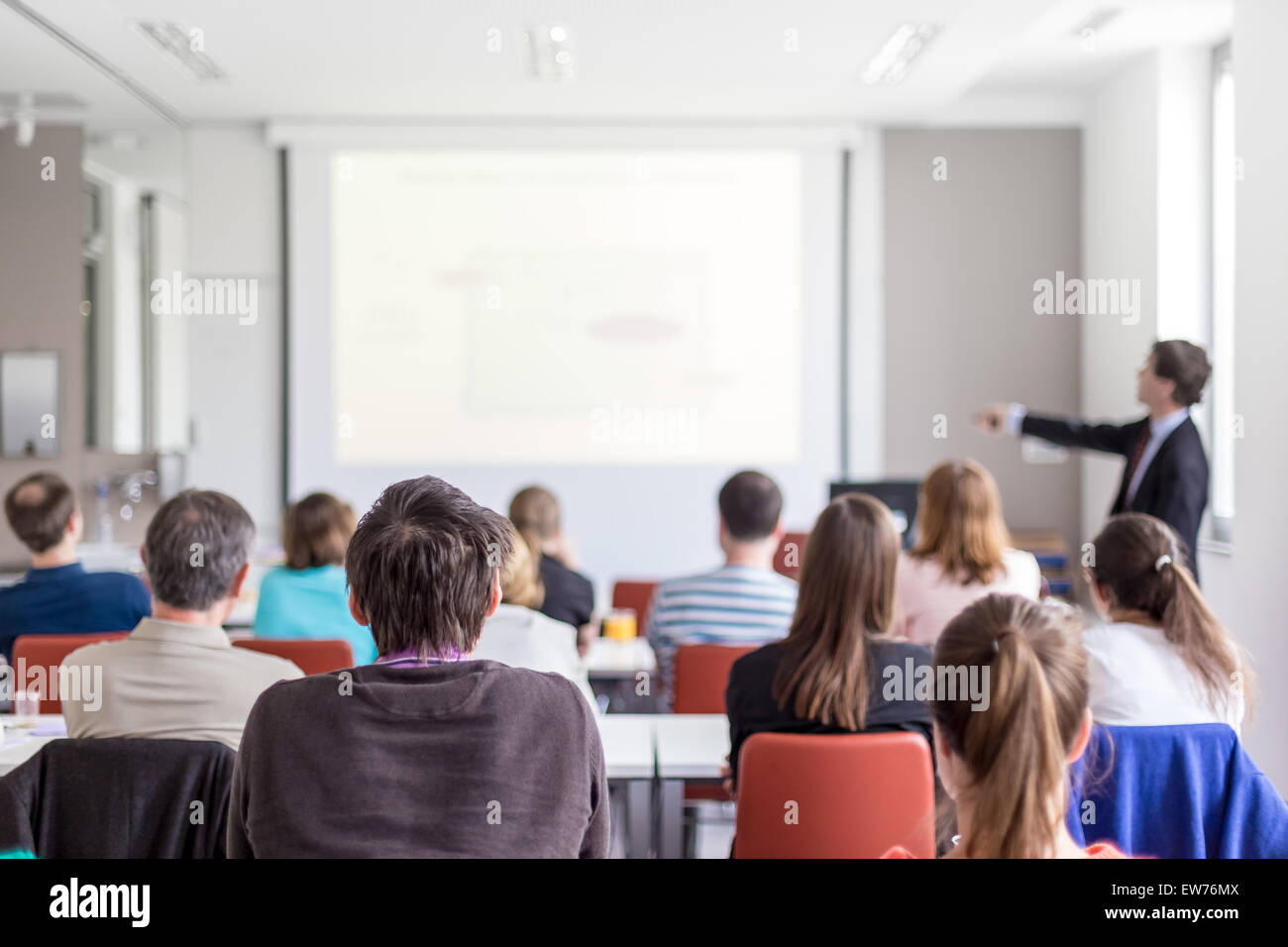 Lecture at university Stock Photo - Alamy
