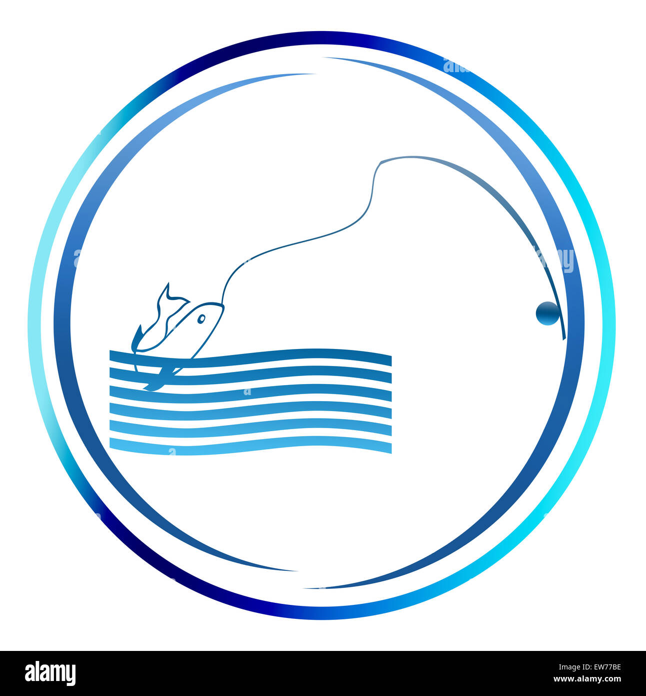 Fishing icon hi-res stock photography and images - Alamy