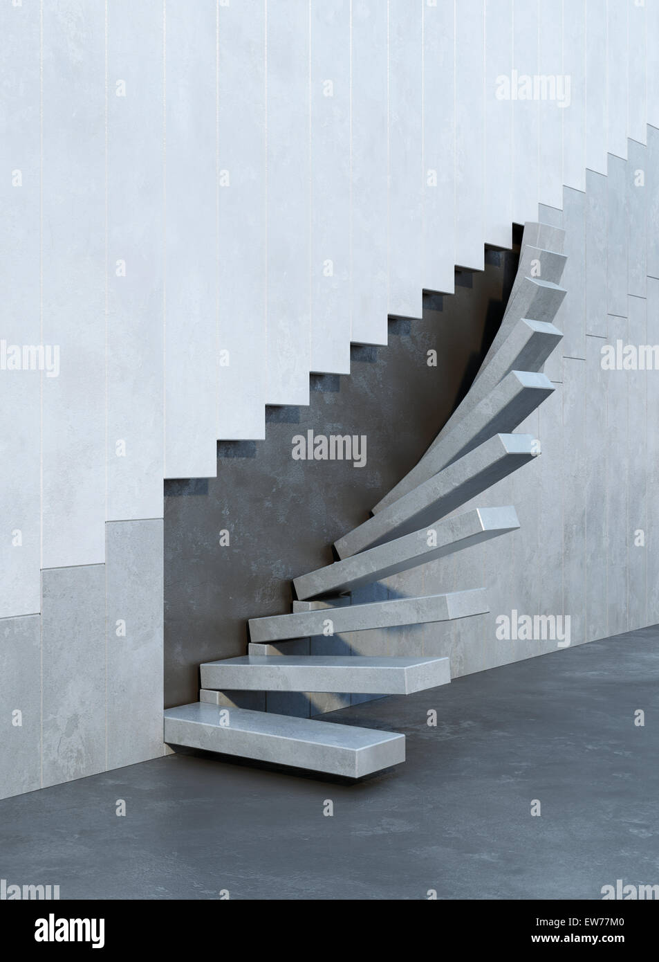 stairs leading upward, architectural composition Stock Photo - Alamy