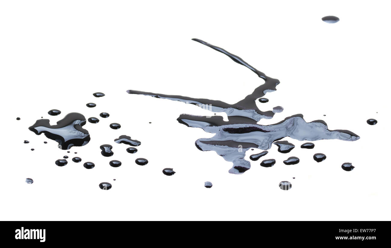 Black ink spill texture Cut Out Stock Images & Pictures - Alamy