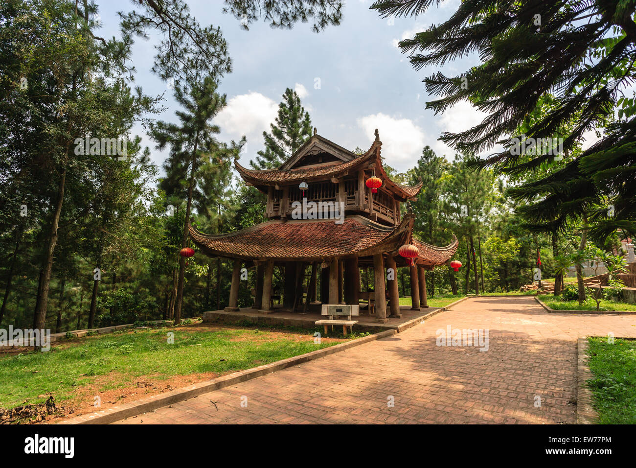 Vietnam temple in Hanoi, Vietnam Stock Photo - Alamy