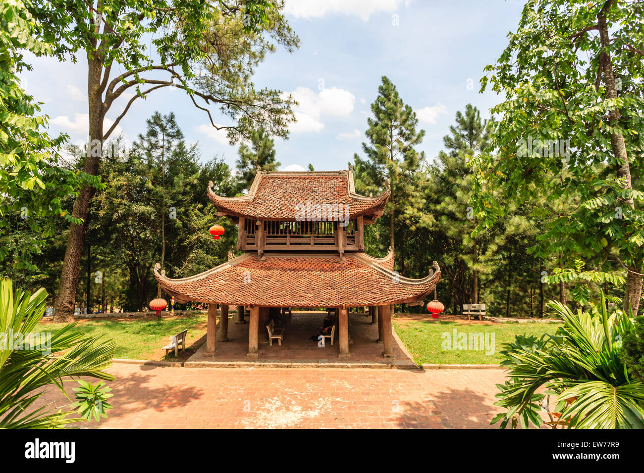 Vietnam temple in Hanoi, Vietnam Stock Photo - Alamy