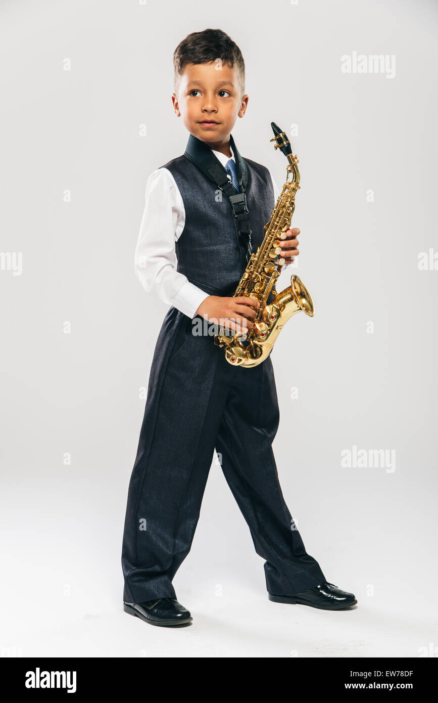 Saxophone study hi-res stock photography and images - Alamy