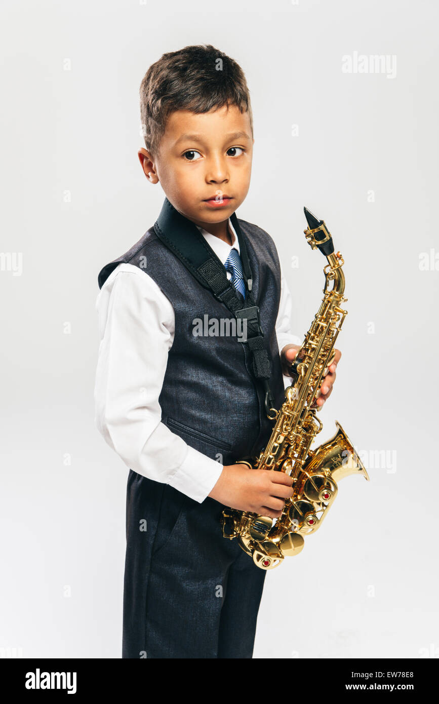 Sax boy not trumpet hi-res stock photography and images - Alamy
