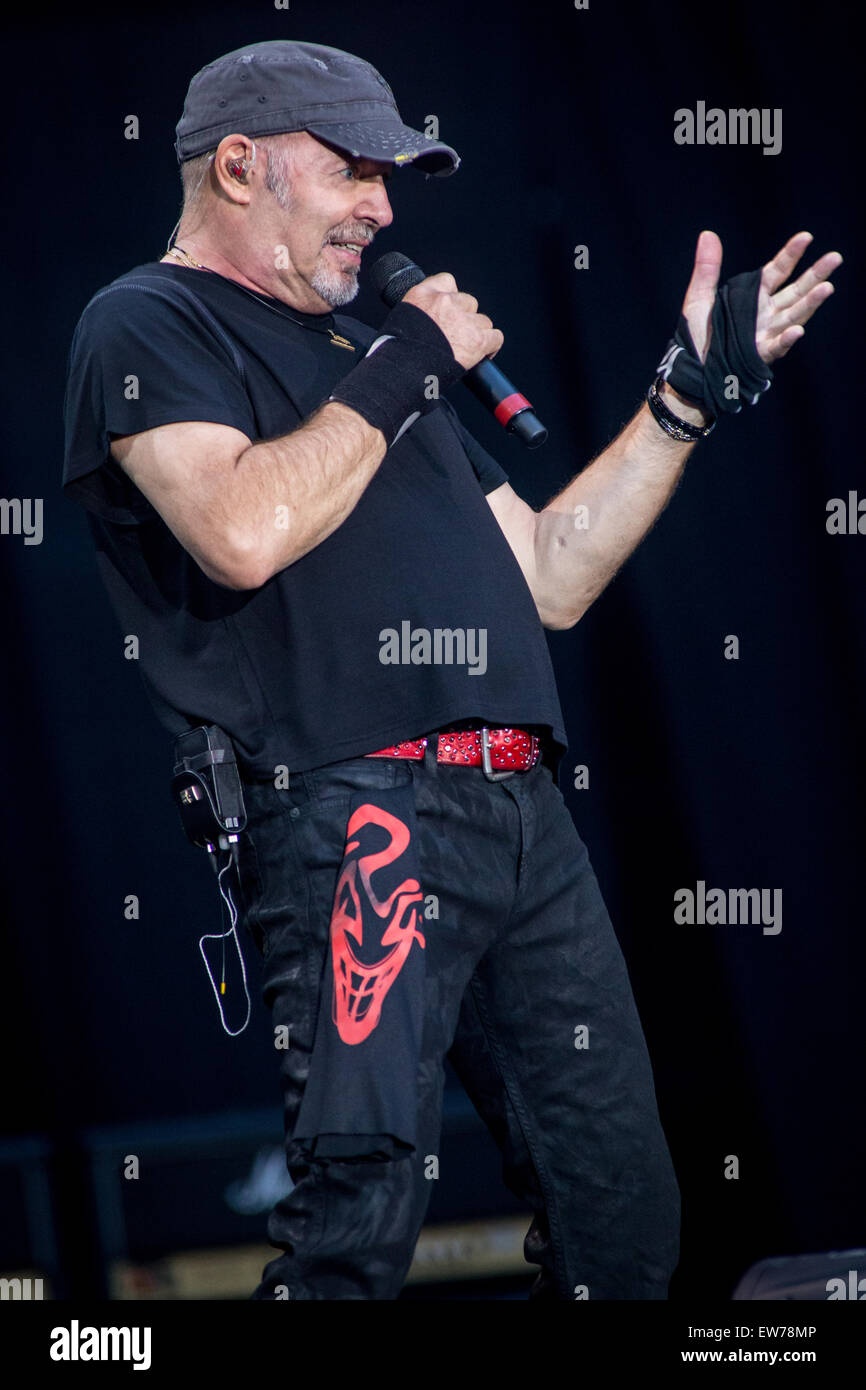Milan Italy. 18th June 2015. The Italian rock star VASCO ROSSI performs ...