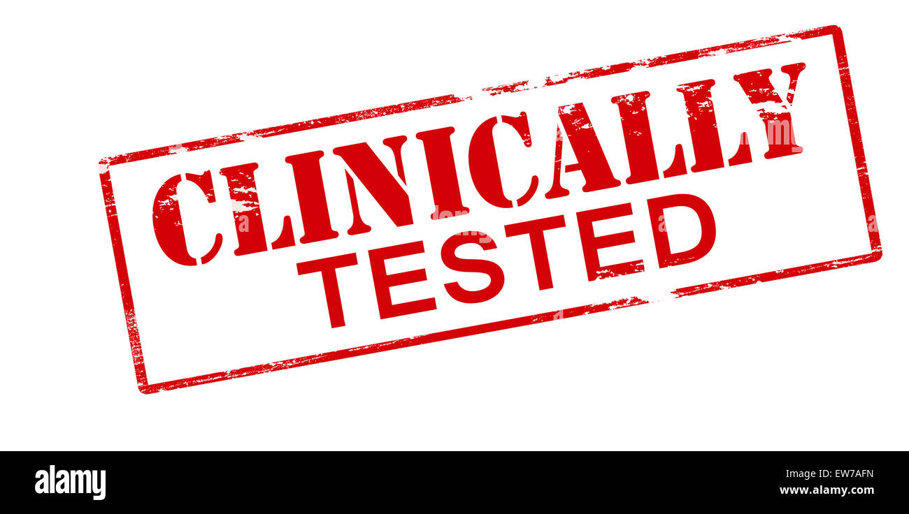 Rubber stamp with text clinically tested inside, vector illustration ...