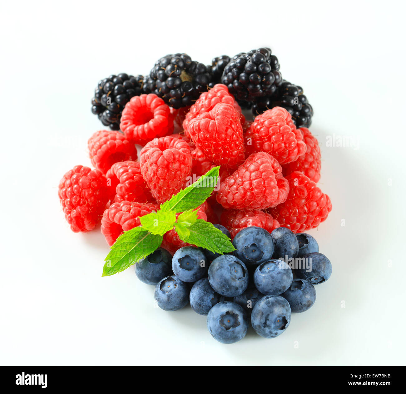 Studio shot of mixed berries Stock Photo - Alamy