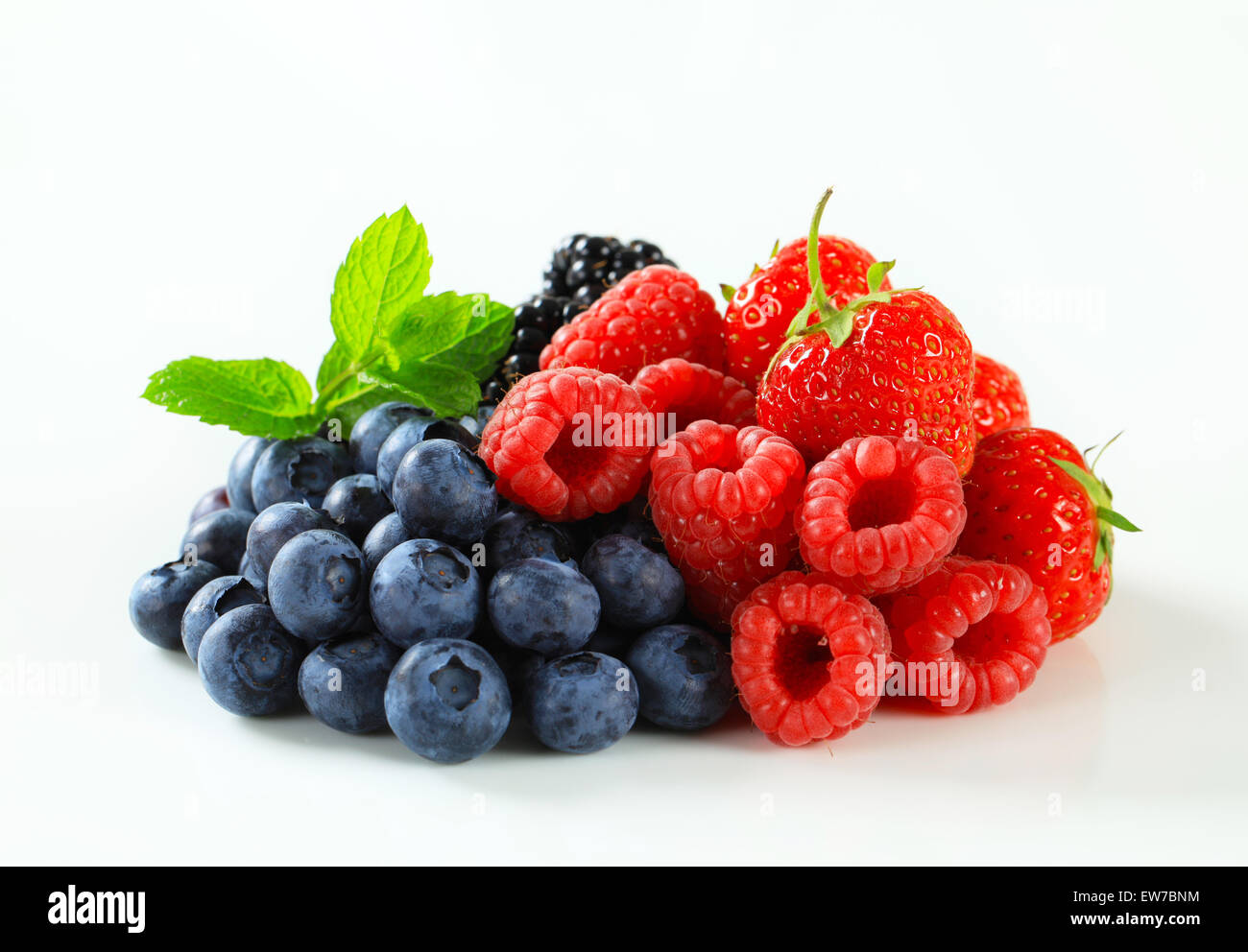 Studio shot of mixed berries Stock Photo - Alamy