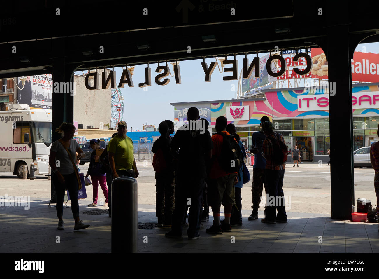 Coney island stillwell avenue subway hi-res stock photography and ...