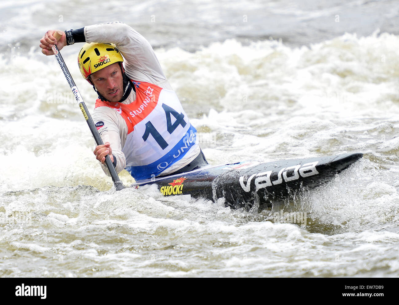 Michal Jane of Czech Republic competes at the men´s C1 qualification ...