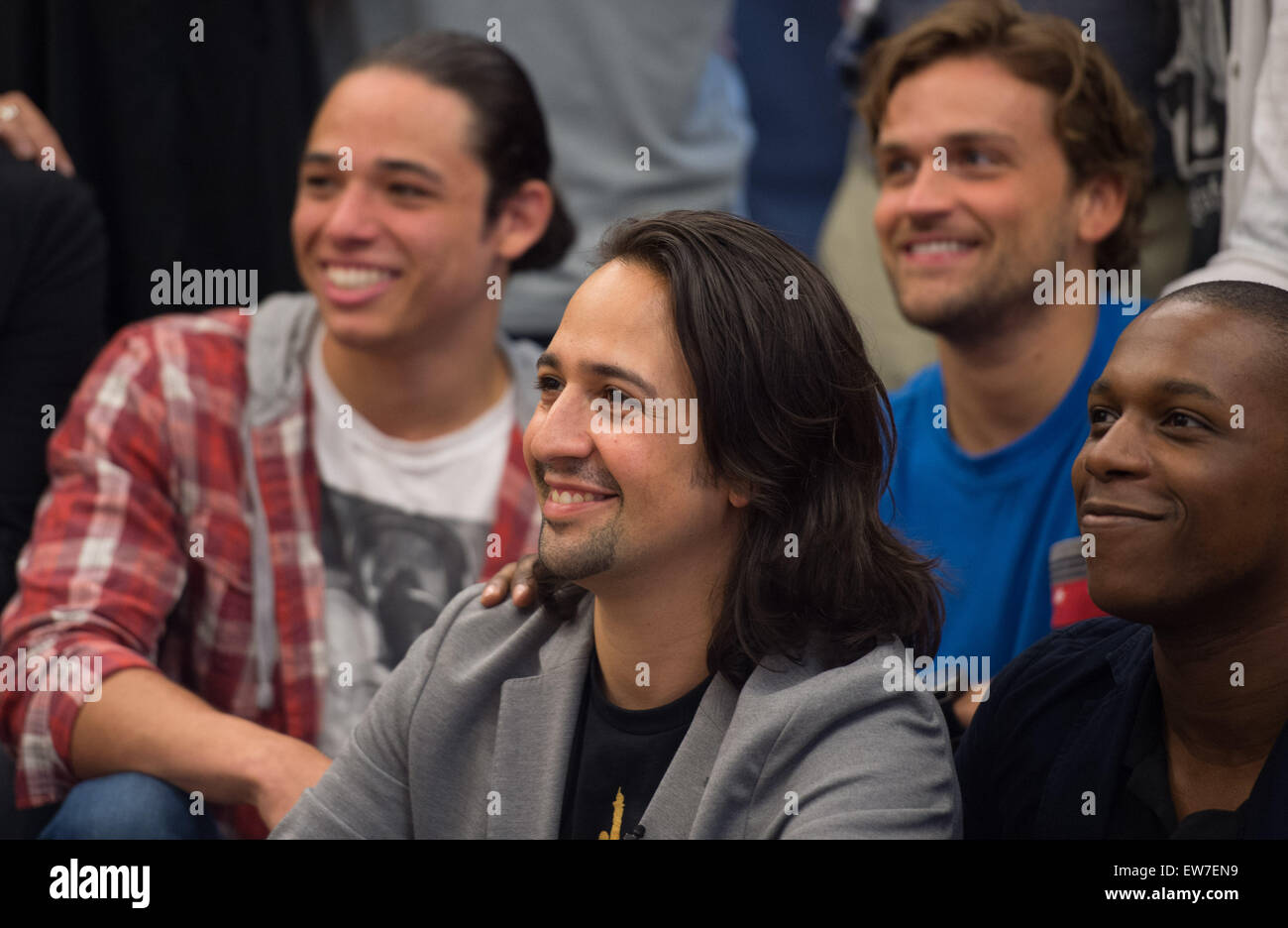 Hamilton Cast And Lin Manuel Miranda High Resolution Stock Photography ...