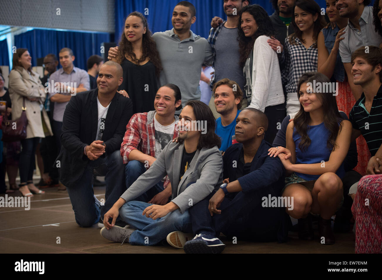 Manhattan, NY, USA. 18th June, 2015. Lead actor LIN-MANUEL MIRANDA ...