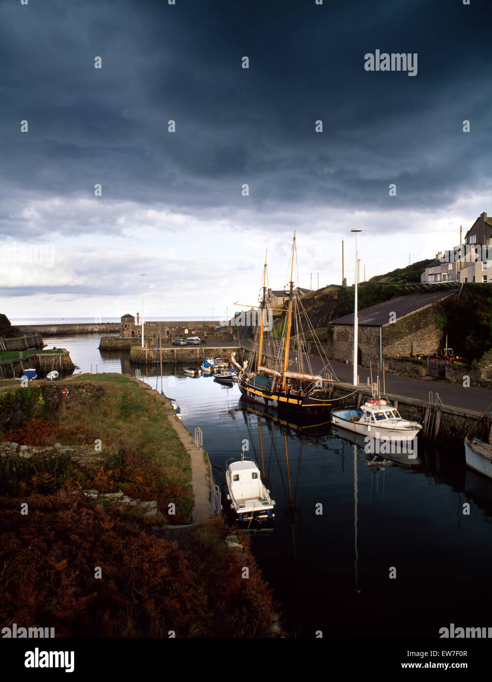 Amlwch Port, Anglesey enlarged & developed from late 1700s to process ...