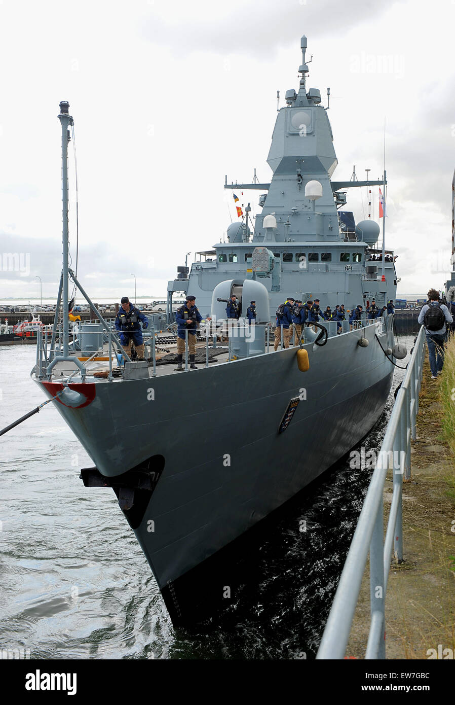 Wilhelmshaven, Germany. 19th June, 2015. German frigate 'Hessen ...