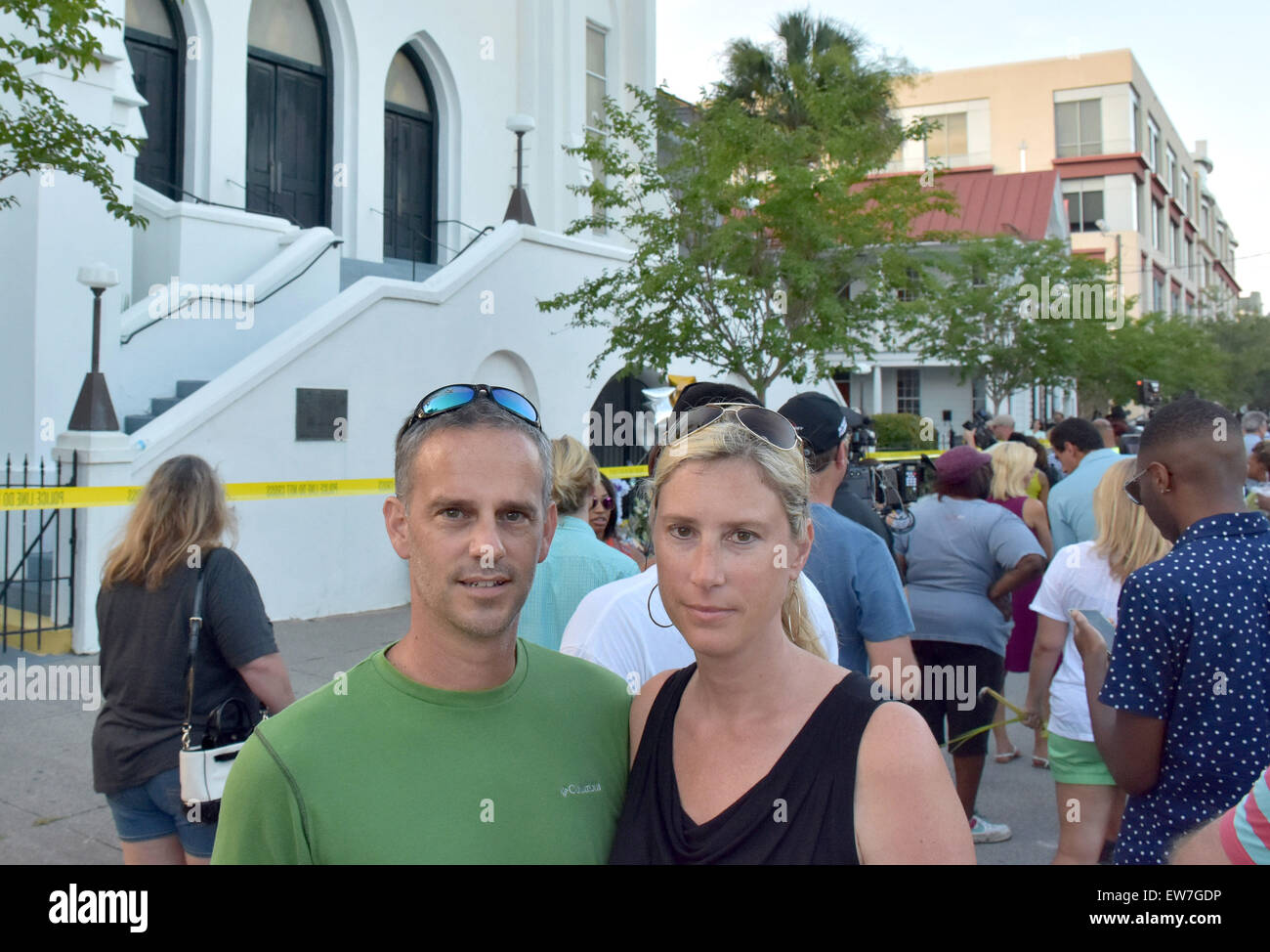Charleston, South Carolina, US. 18th June, 2015. Sonya and Ryan ...