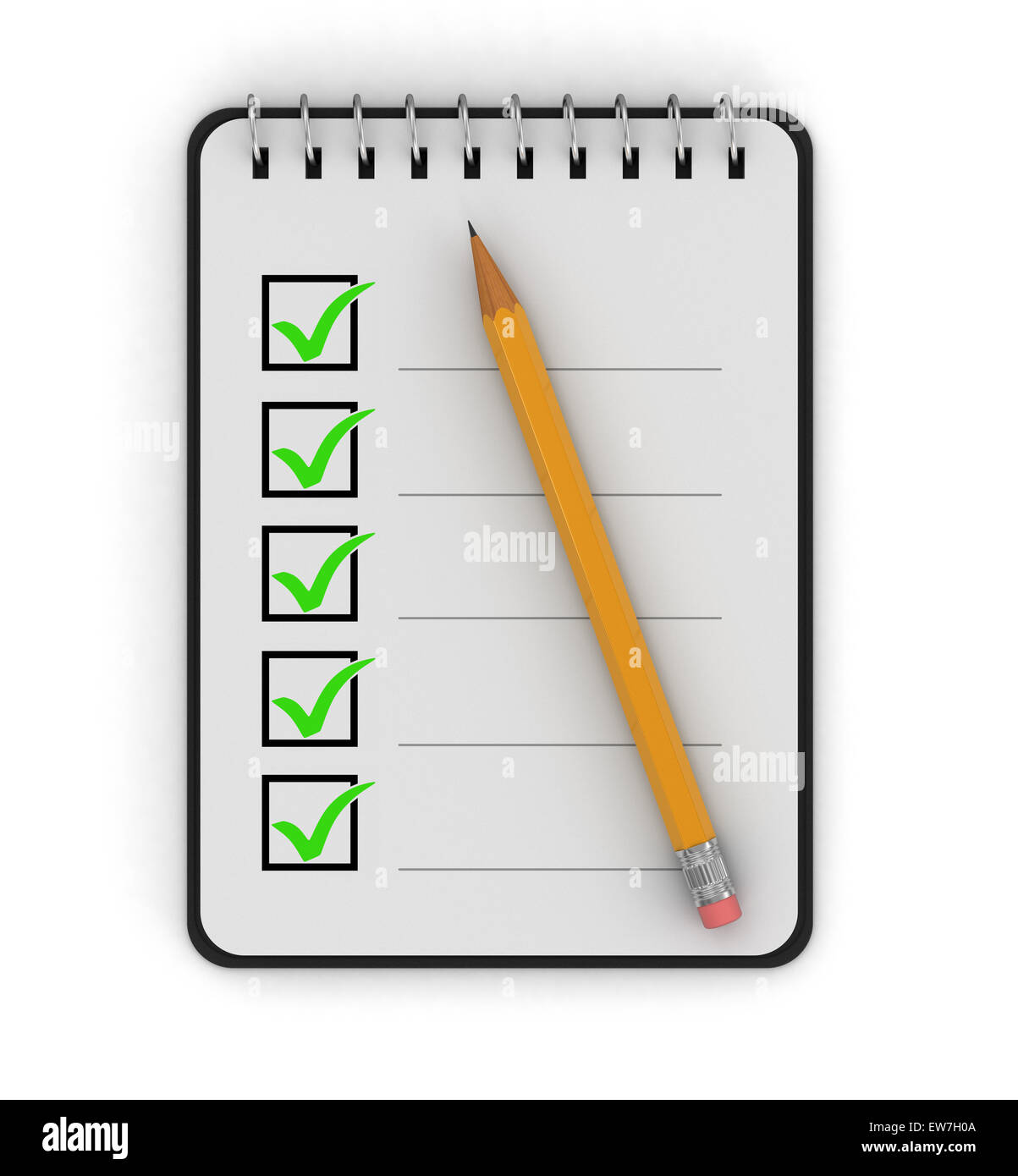 Checklist check list choice Cut Out Stock Images & Pictures - Alamy