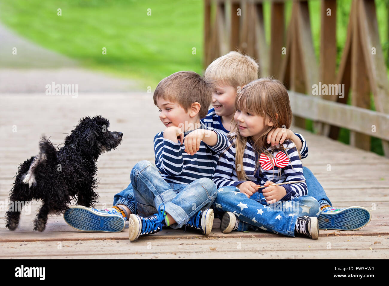 Cute Dogs And Kids